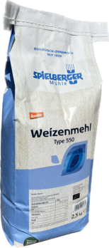 Spielberger Weizenmehl, Typ 550, demeter - 2,5kg | Mehl | Backen und ...